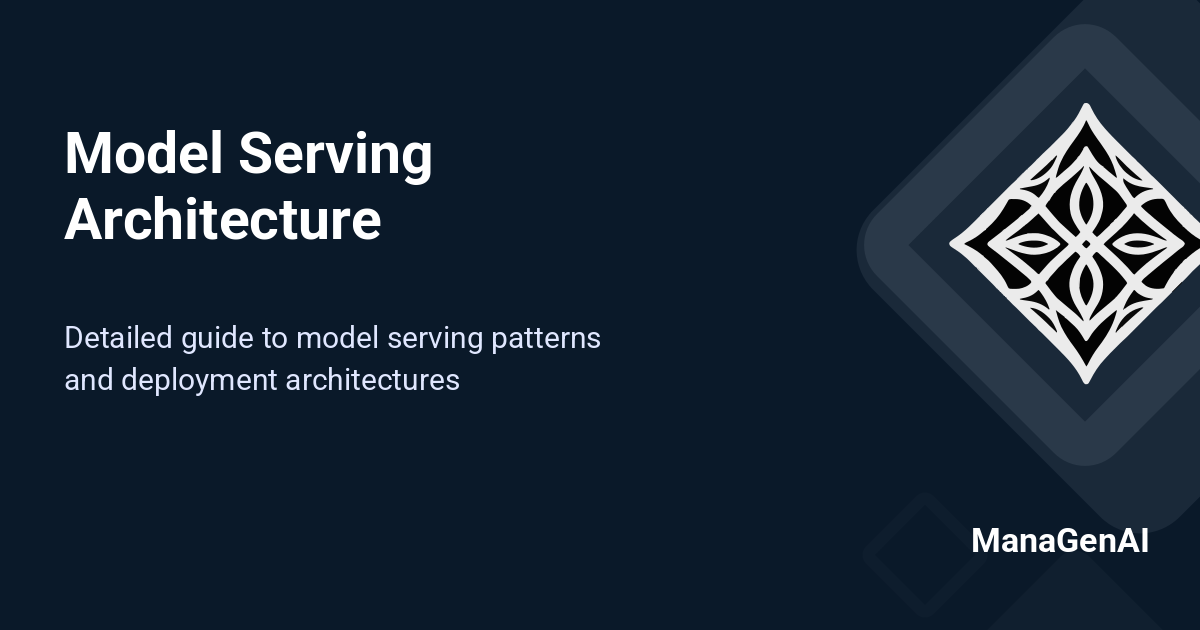 Model Serving Architecture - ManaGen🔮AI