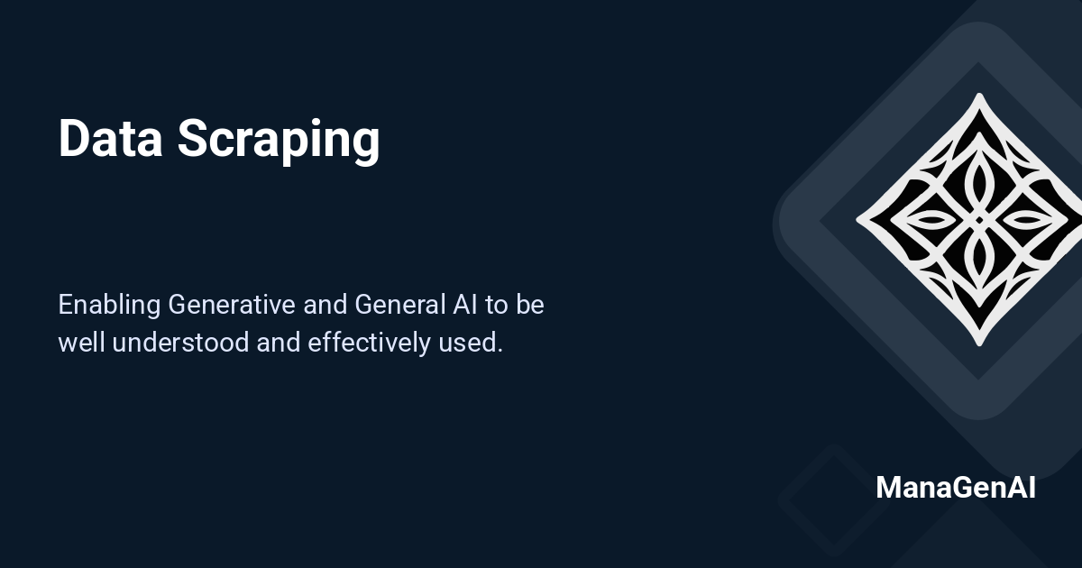 Data Scraping - ManaGen🔮AI
