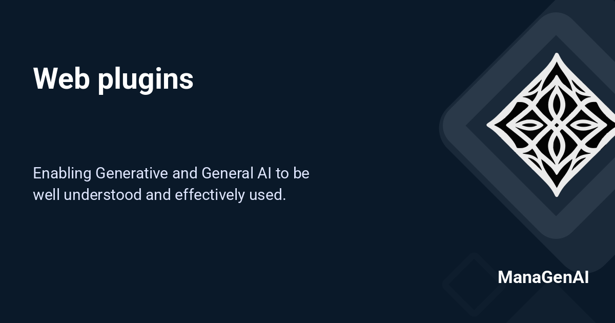 Web plugins - ManaGen🔮AI
